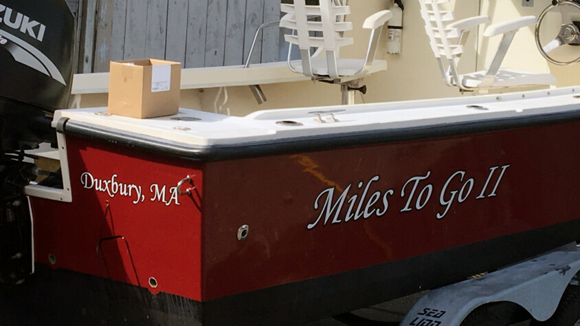 Zebra Visuals | Custom Boat Lettering & Decals | Plymouth | Cape Cod…
