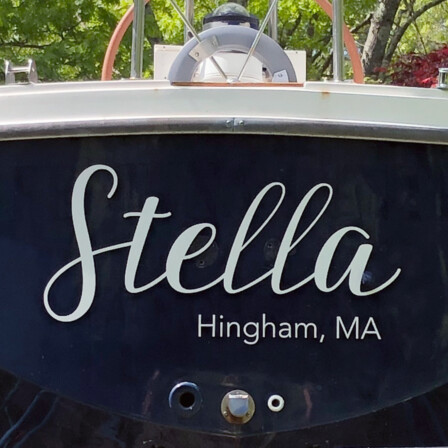 Zebra Visuals | Custom Boat Lettering & Decals | Plymouth | Cape Cod…